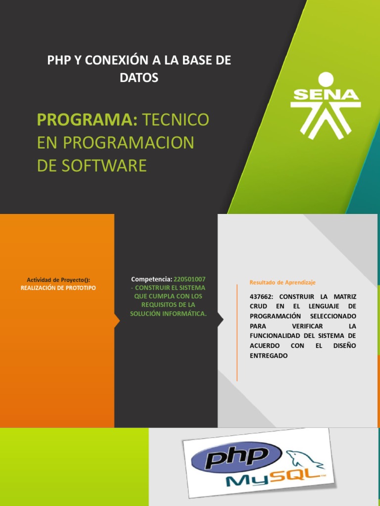 Socializacion PHP | PDF | Mi sql | Php