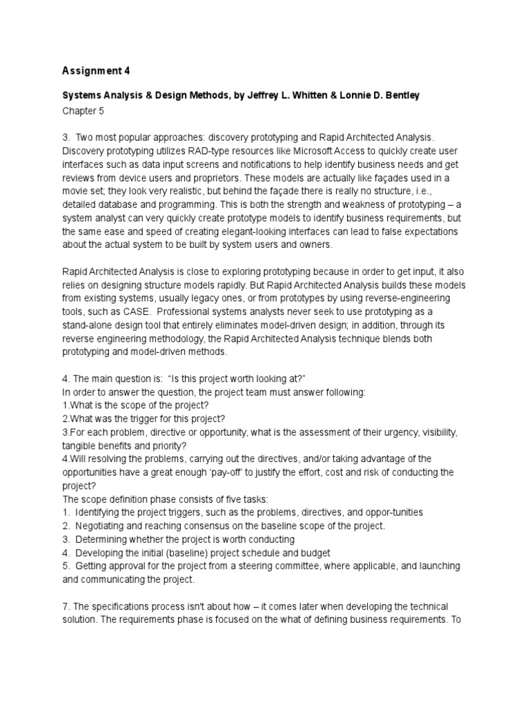 Software and Design Assignment 4 | PDF | Strategic Planning | Goal