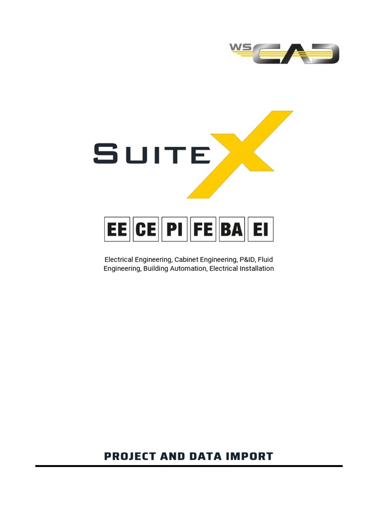 WSCAD Suite X Project Import Guide | PDF | Computer File | Backup