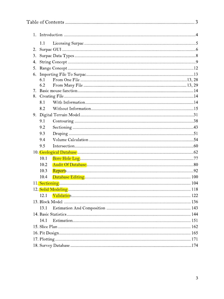 Complete Tutorial SURPAC | PDF
