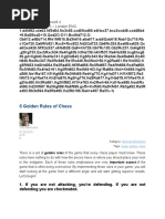 100 Chess Theories and Principles Detailed | PDF