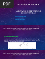 Clase 5 Hidrodinamíca Ecuación de Continuidad | PDF | Dinámica de fluidos | Fenomeno fisico