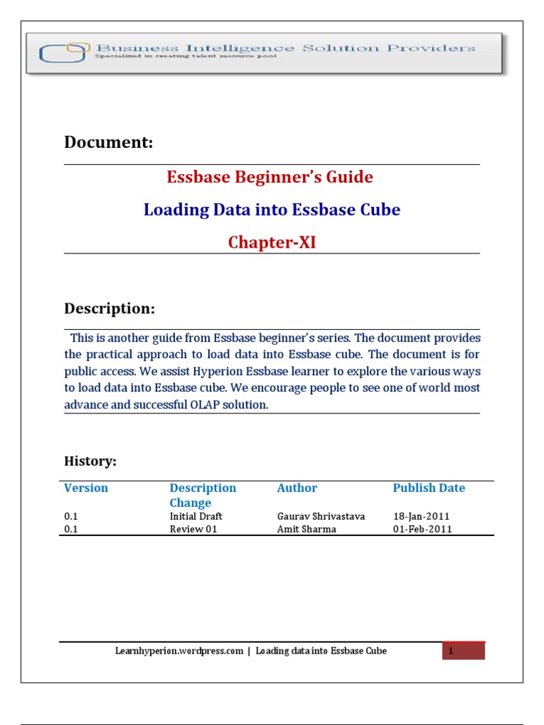 Essbase Data Load Pdf Microsoft Excel Databases 6014