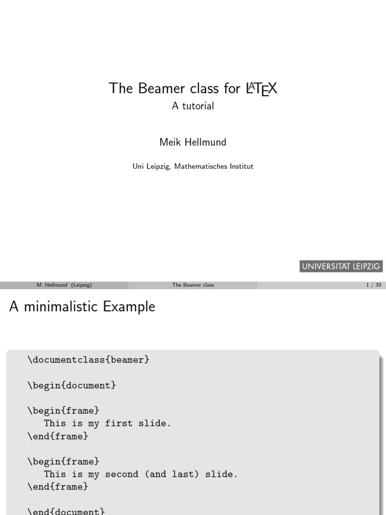 Beamer 2 | PDF