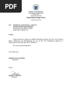 Request Letter For Transpo | PDF