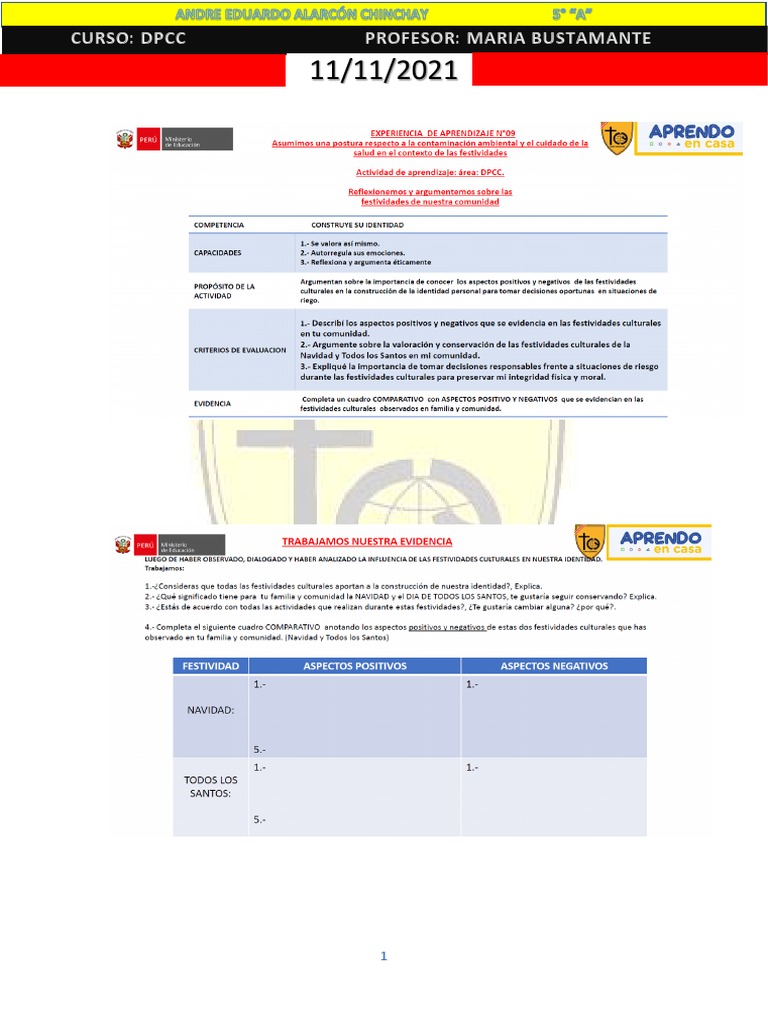 DPCC Act 01 Exp 09 | PDF | Navidad