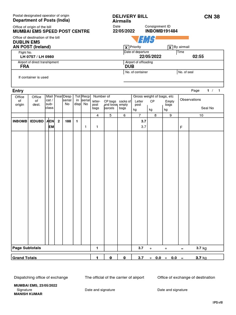 CN38 En0188 Ireland | PDF | Service Industries | Communication