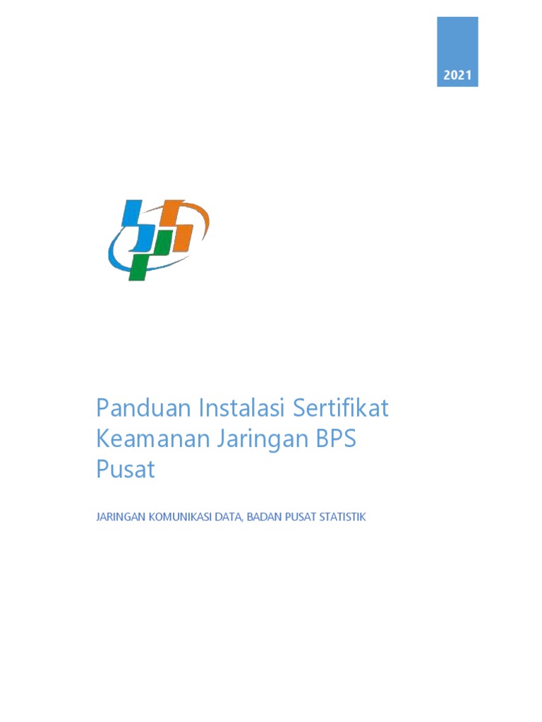 Panduan Instalasi Sertifikat Keamanan Jaringan BPS | PDF