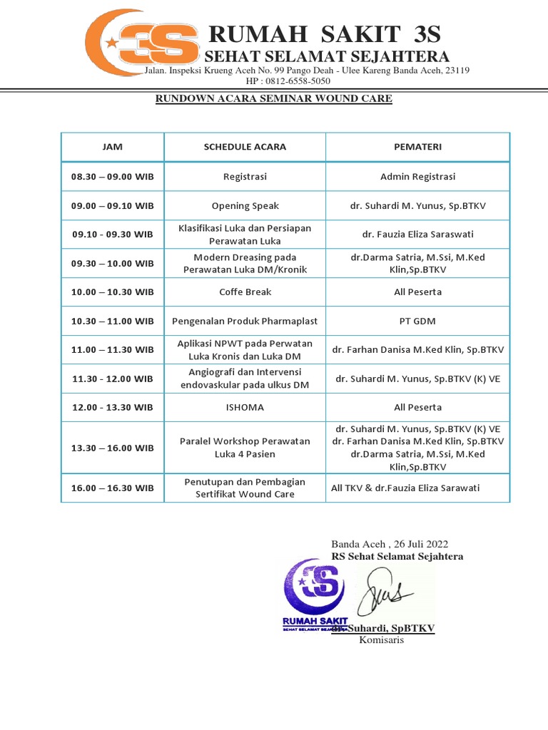 Seminar Perawatan Luka di Banda Aceh | PDF
