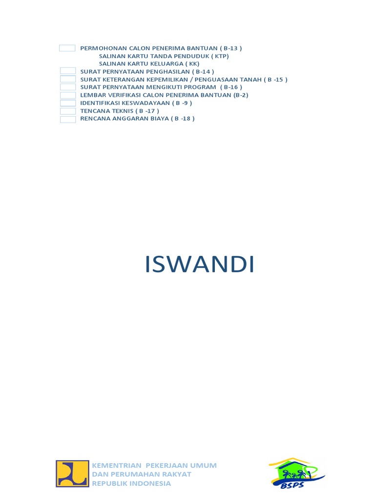 Done Proposal BSPS 2022. Gunungrejo PB2 | PDF