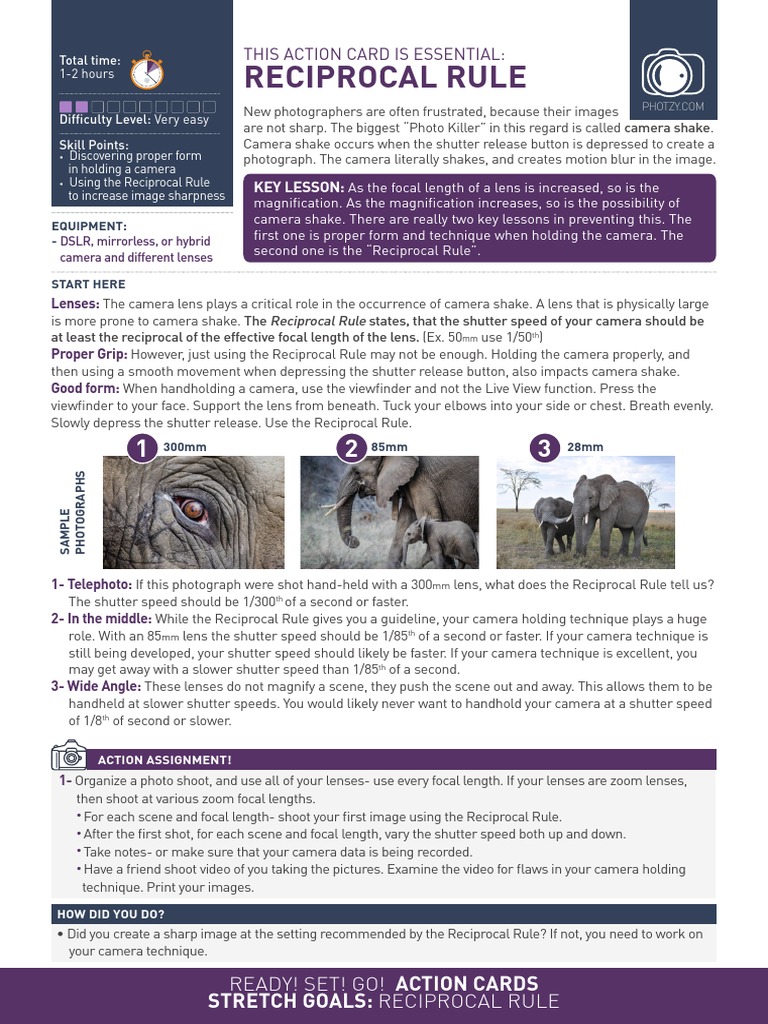 Reciprocal Rule: This Action Card Is Essential | PDF | Camera | Image ...