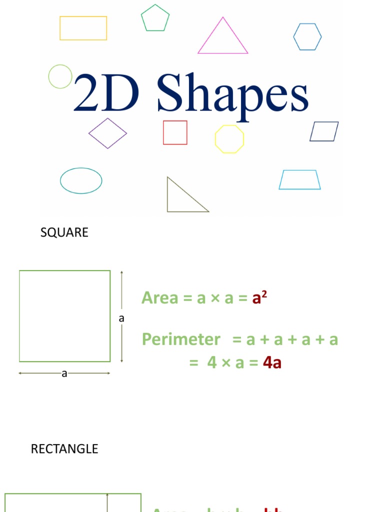 2D Shapes | PDF | Area | Geometric Objects