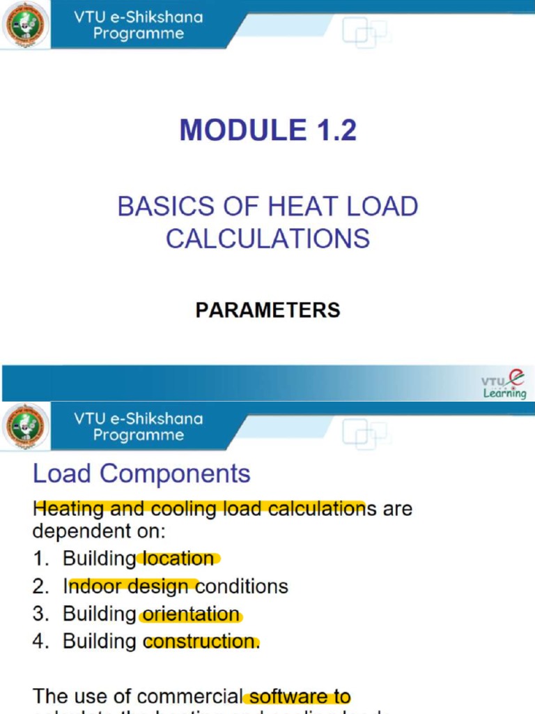 Heat Load Calculations_Dakshayini RPatil | PDF