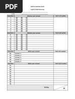 PT3 Listening Answer Sheets | PDF