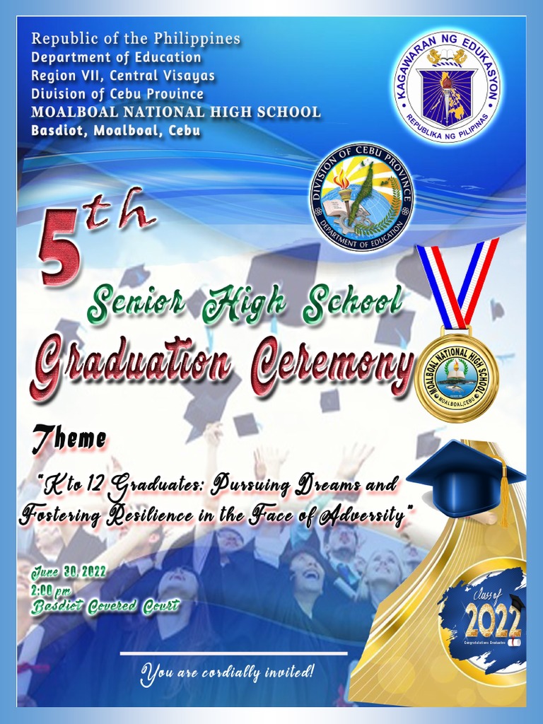 Moalboal Graduation Ceremony Program | PDF