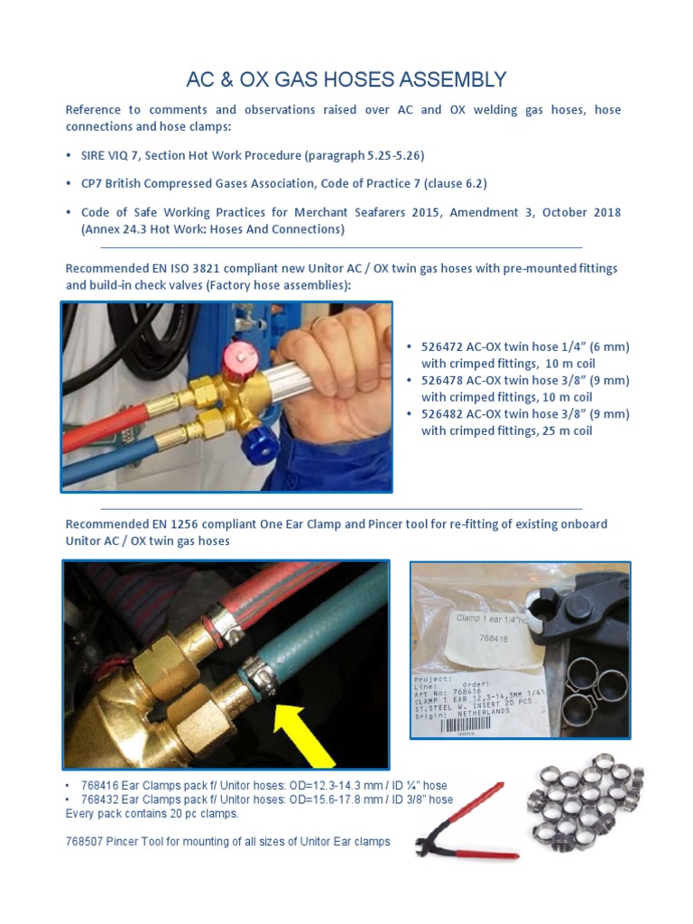OCIMF SIRE VIQ 7 - Gas Hose Assembly | PDF