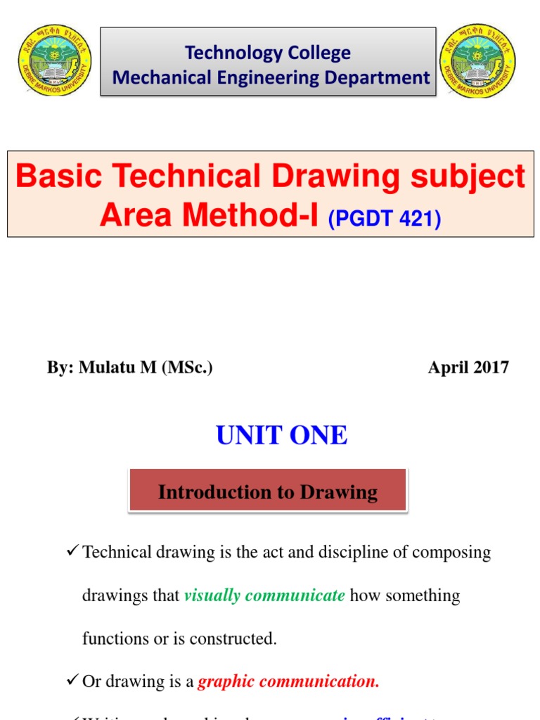 Basic Technical Drawing Subject Area Met | PDF | Teaching Method ...