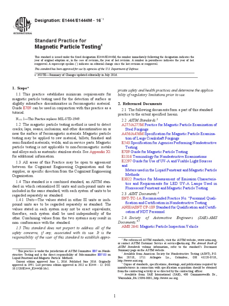 PDF Astm E1444 E1444m 16e1 Standard Practice For Magnetic Particle ...