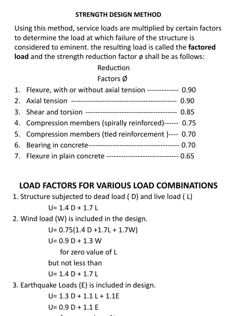 Strength Design Method | PDF | Beam (Structure) | Strength Of Materials