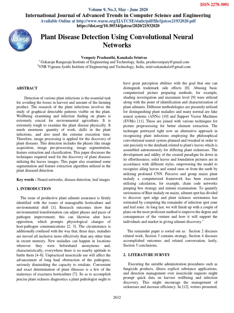Plant Disease Detection Using Convolutional Neural Networks | Descargar ...