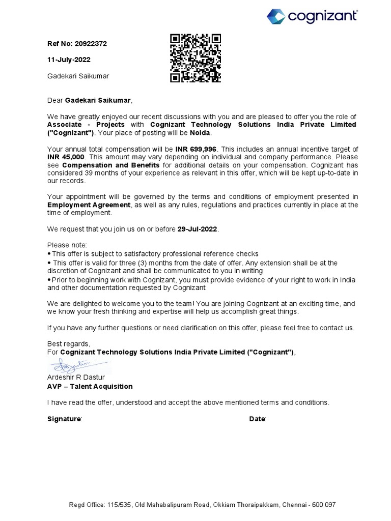 Regd Office: 115/535, Old Mahabalipuram Road, Okkiam Thoraipakkam ...