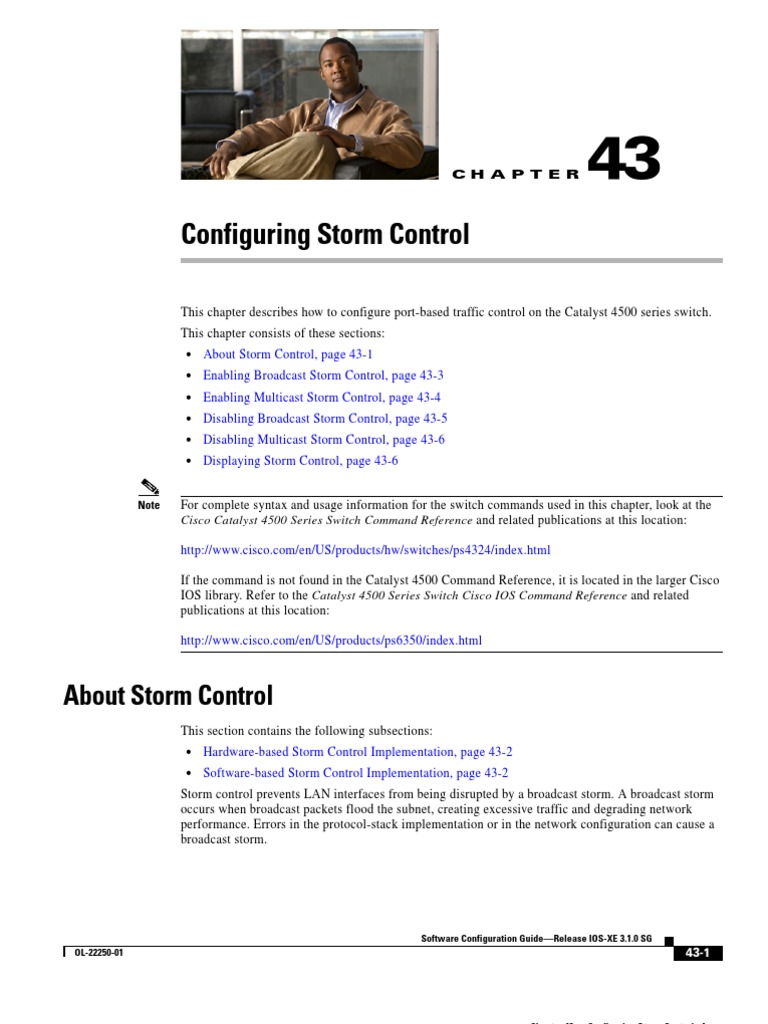Storm Control | PDF | Network Switch | Multicast