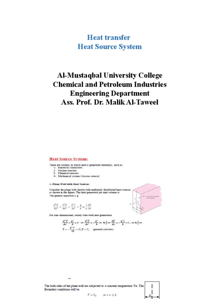 Heat Transfer Heat Source System | PDF
