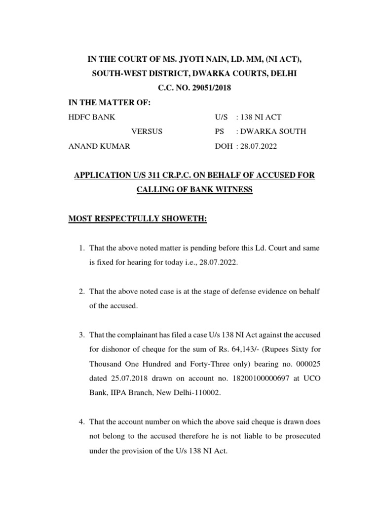 Bank Witness Application | PDF | Government | Common Law