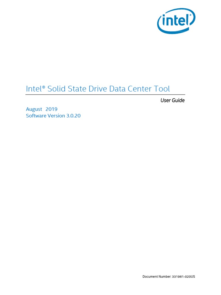 Intel SSD DCT 3 0 X User Guide | PDF | Solid State Drive | Command Line Interface