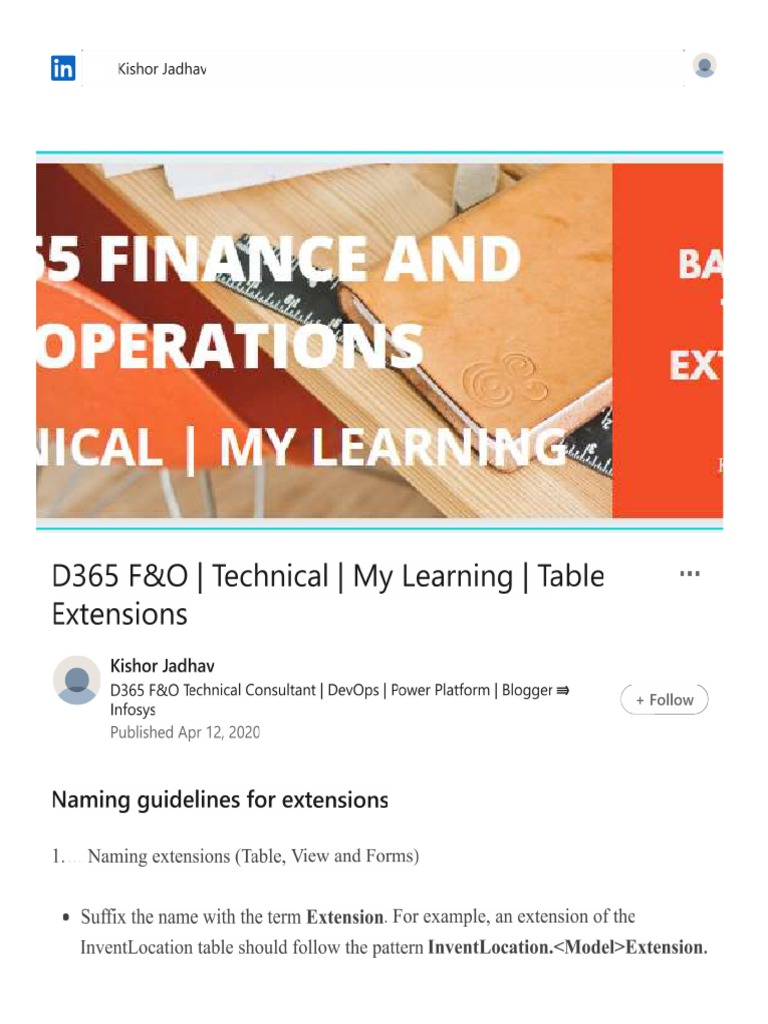 Guidelines Extensions (Table Level) Best Practices | PDF