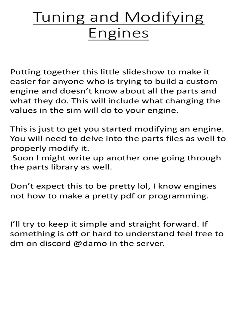 Tuning and Modifying Engines | PDF | Piston | Engines