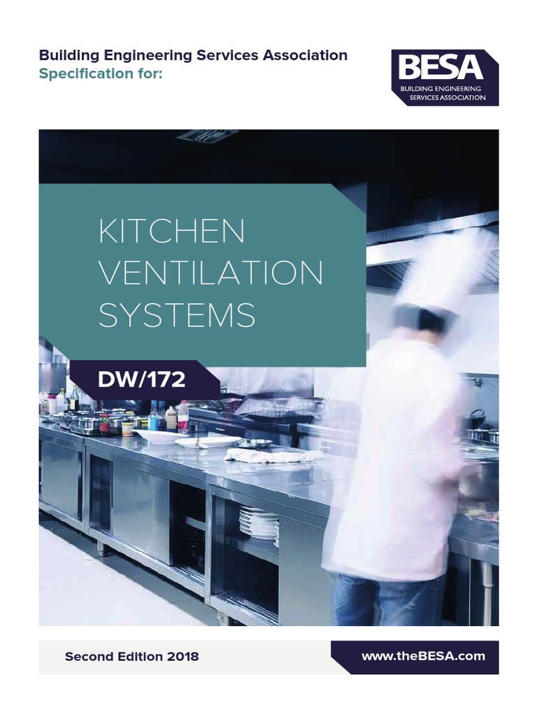 BESA DW 172-2018 2nd Ed. Kitchen Ventilation Systems | PDF | Duct (Flow) | Ventilation ...