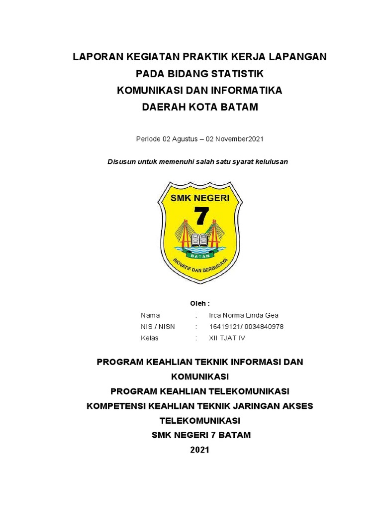 Contoh Laporan PKL | PDF