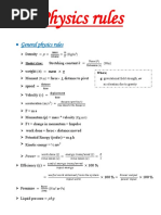 O Level Physics Formula Sheet | PDF | International System Of Units | Force