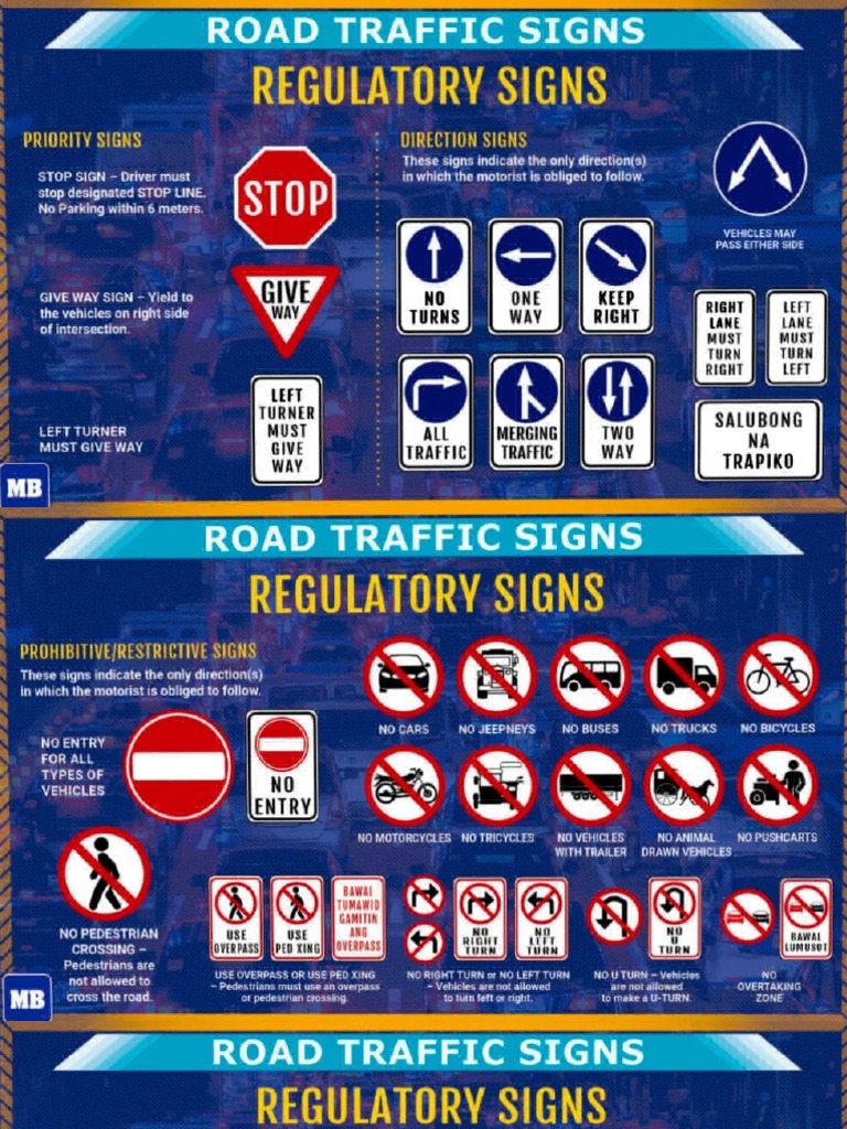 Traffic Road Signs | PDF | Traffic | Pedestrian Crossing