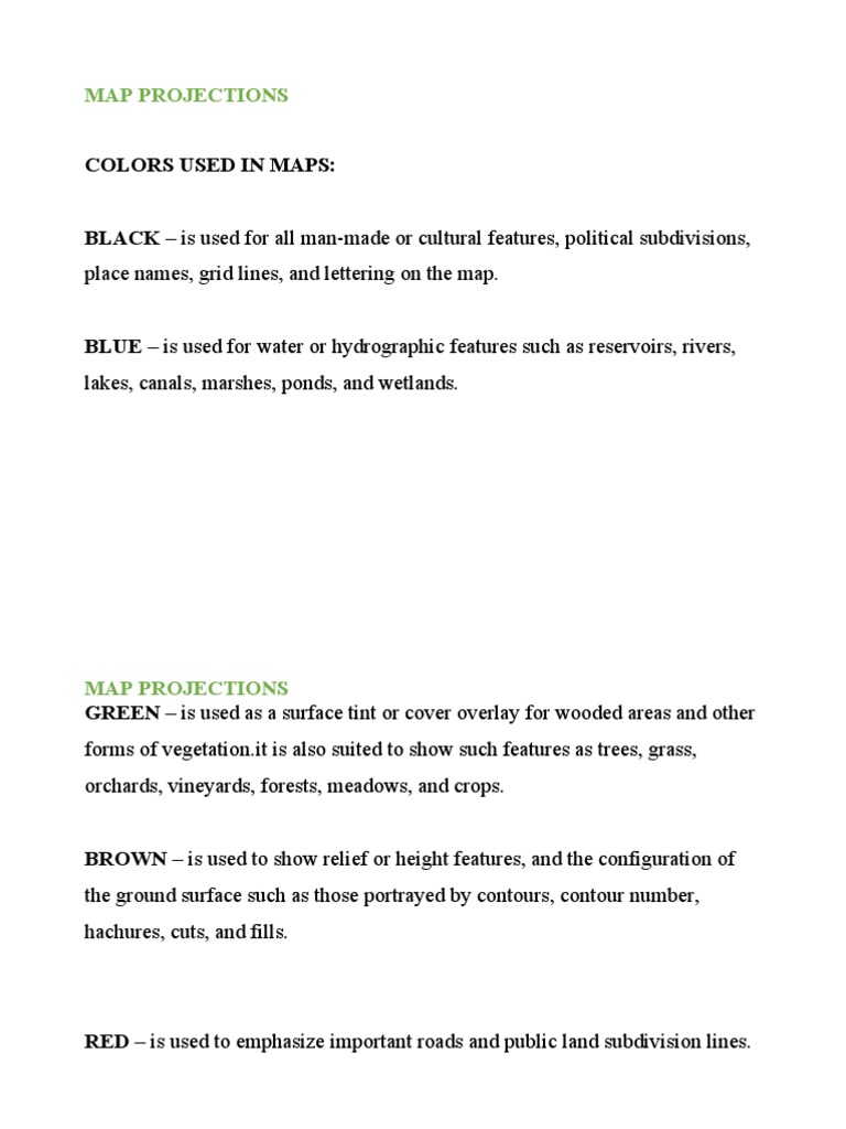Map Projections | PDF | Latitude | Geophysics