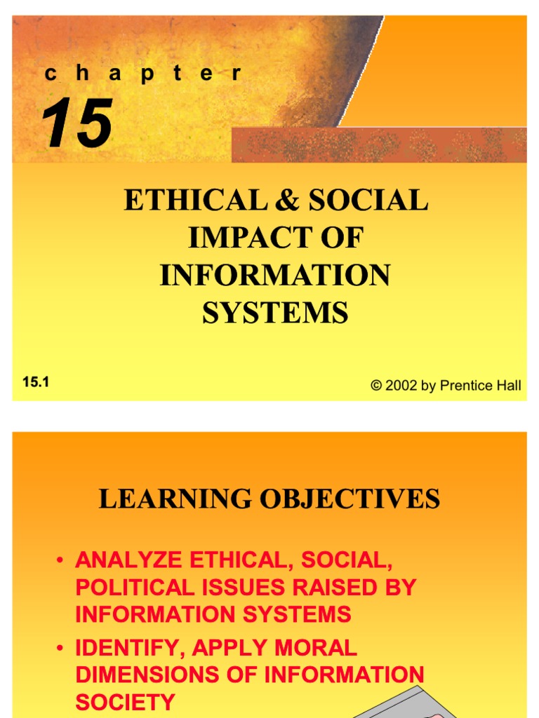 Ethical & Social Ethical & Social Impact of Impact of Information ...