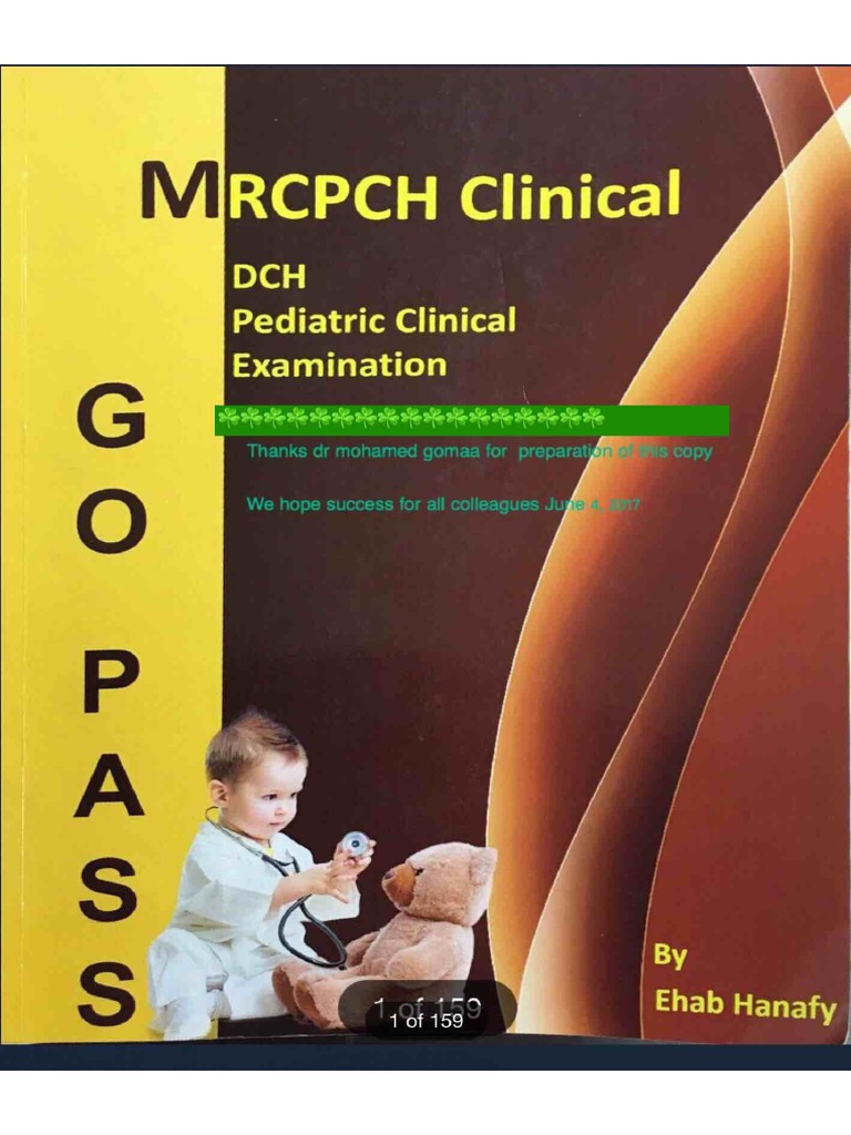 Go Pass MRCPCH Clinical Exam | PDF