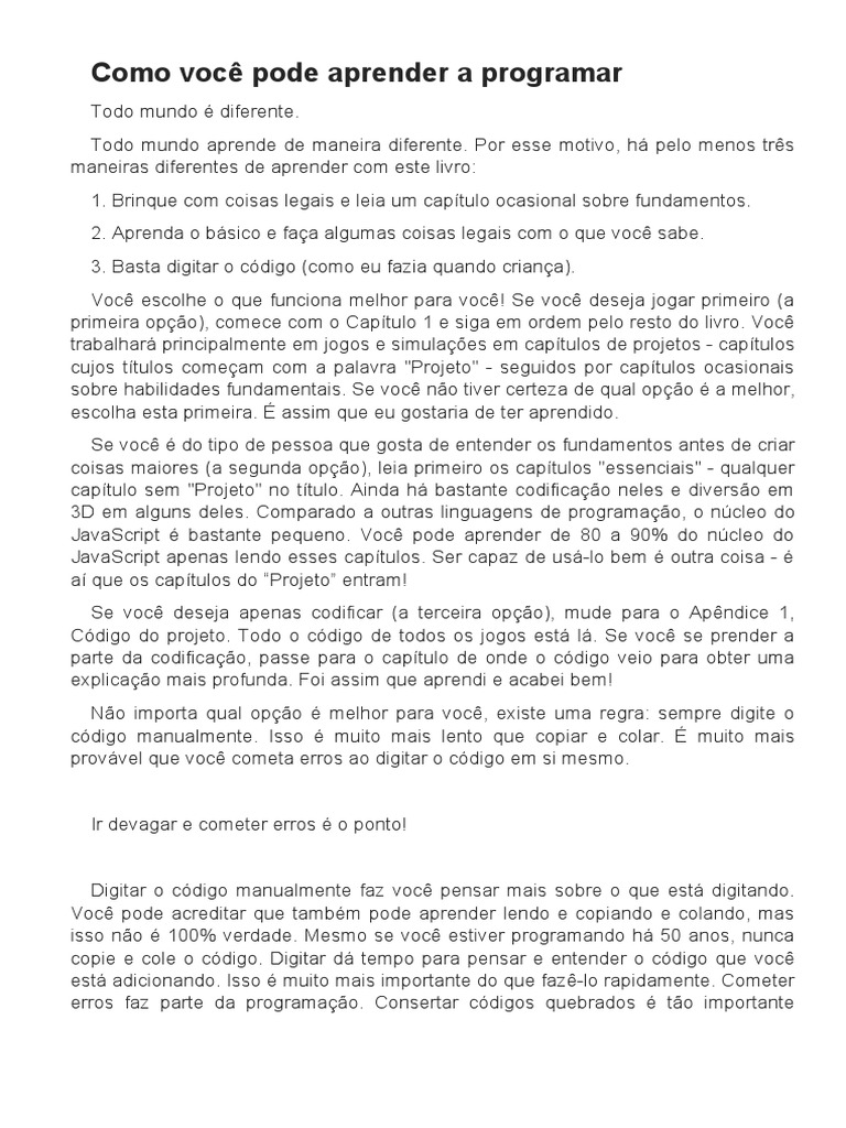 Criar Jogos 3D em Javascript | PDF | Script Java | Compilador Criar Jogos 3D em Javascript | PDF | Script Java | Compilador