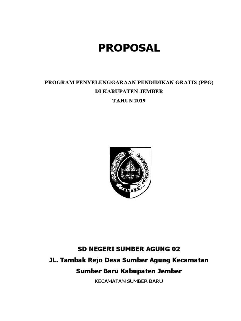 Proposal SD NEGERI SUMBER AGUNG 02 | PDF