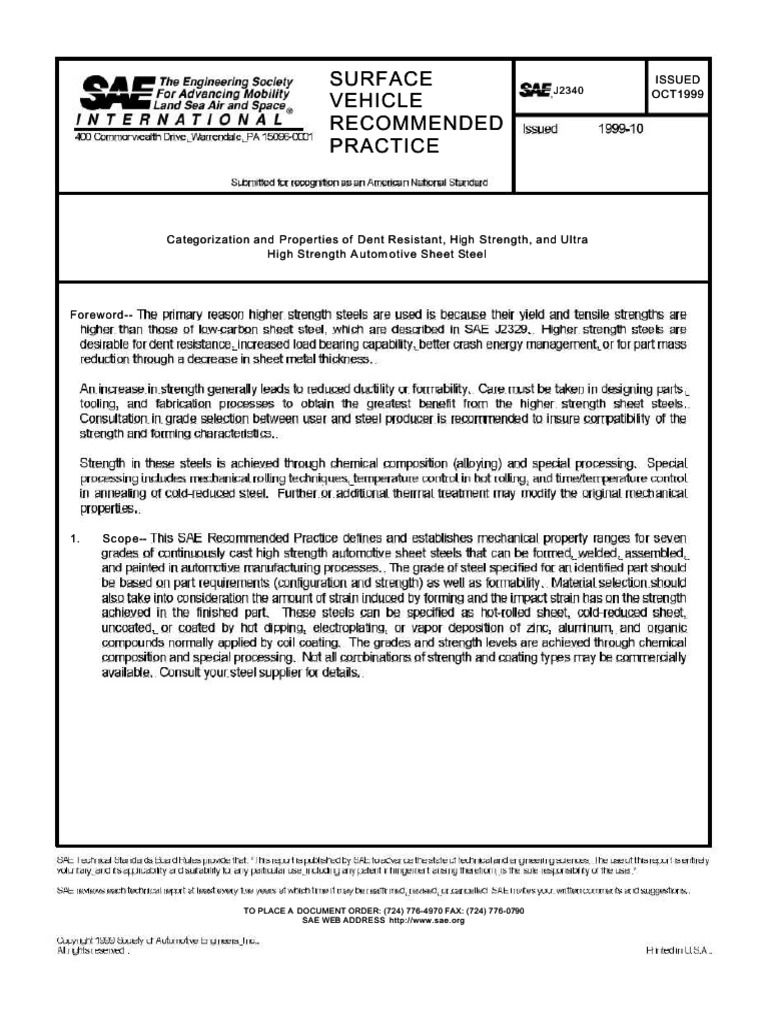 Surface Surface Vehicle Vehicle Recommended Recommended Practice ...