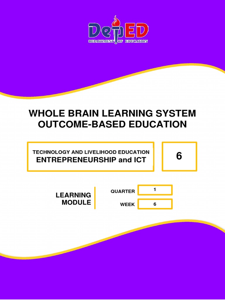 Grade 6 TLE ICT Module Week 6 | PDF | Spreadsheet | Microsoft Excel