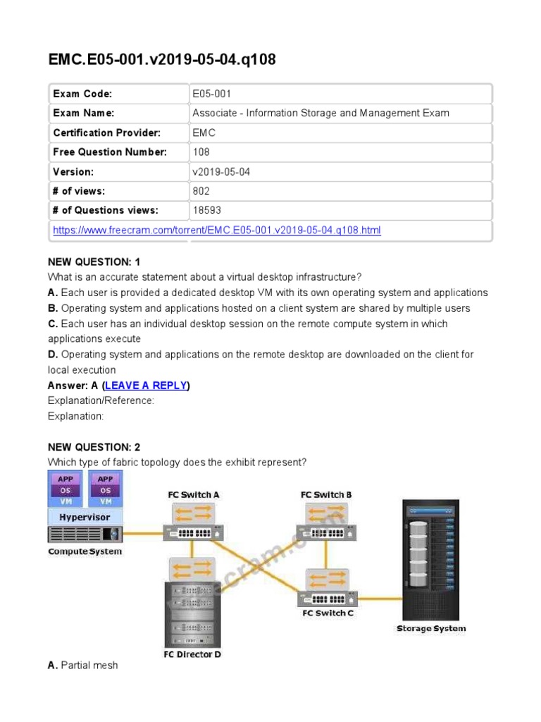 EMC.E05-001.v2019-05-04.q108: Leave A Reply | PDF | Backup | Computer ...