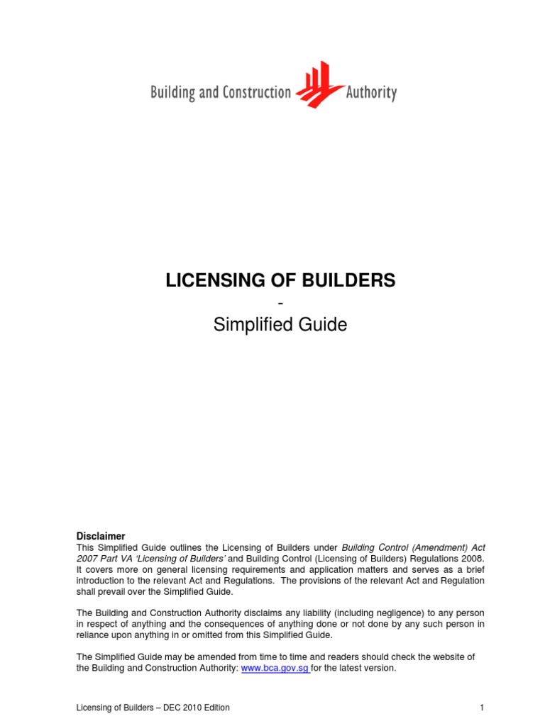 Licensing of Builders: - Simplified Guide | PDF | Deep Foundation ...