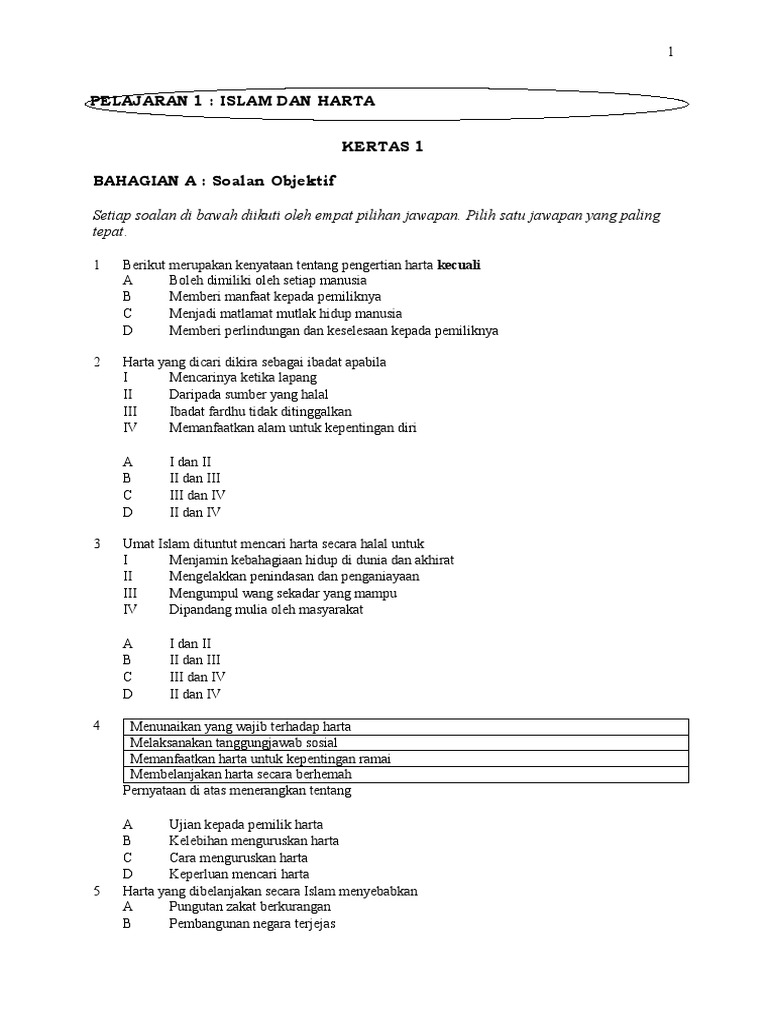 Latihan Lengkap F5 | PDF