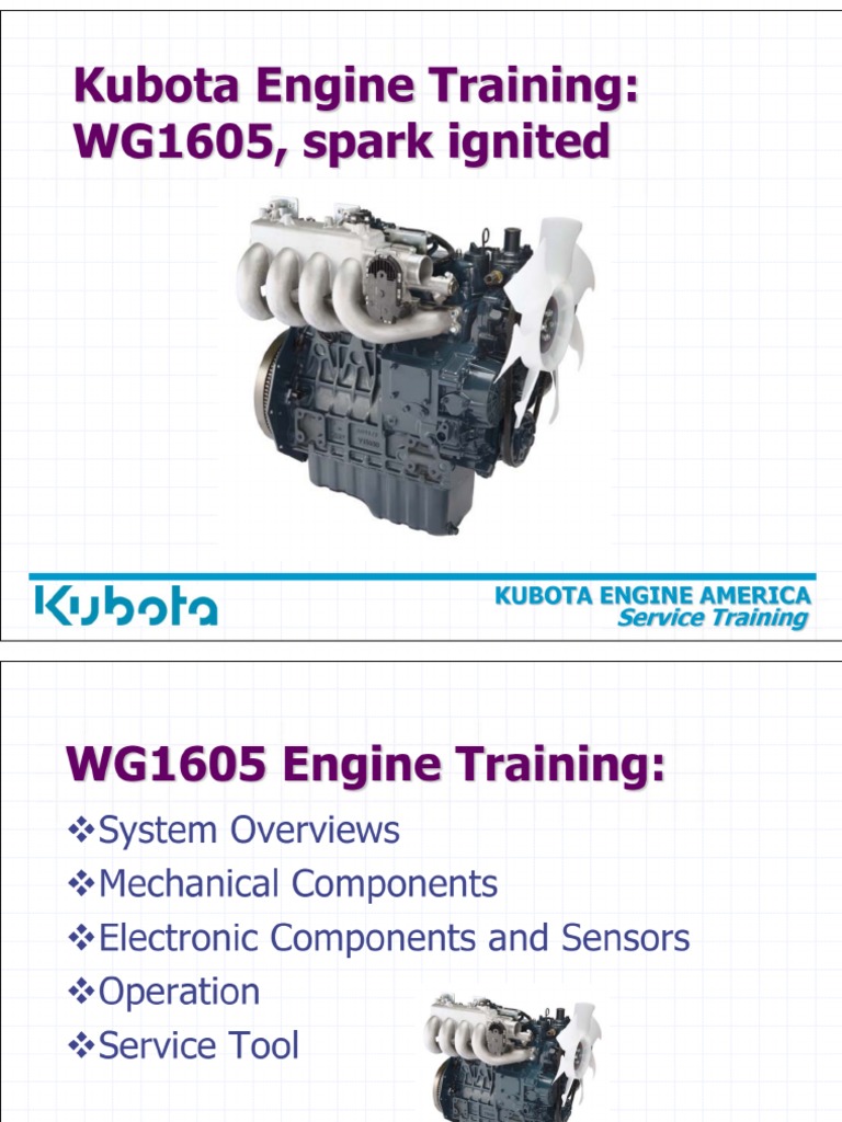 Kubota WG1605 User Manual | PDF