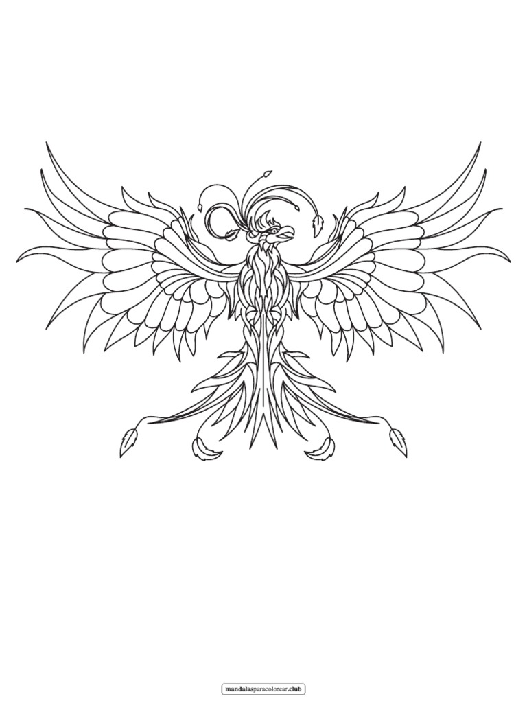 Mandala Ave Fenix 2 Imprimible | PDF