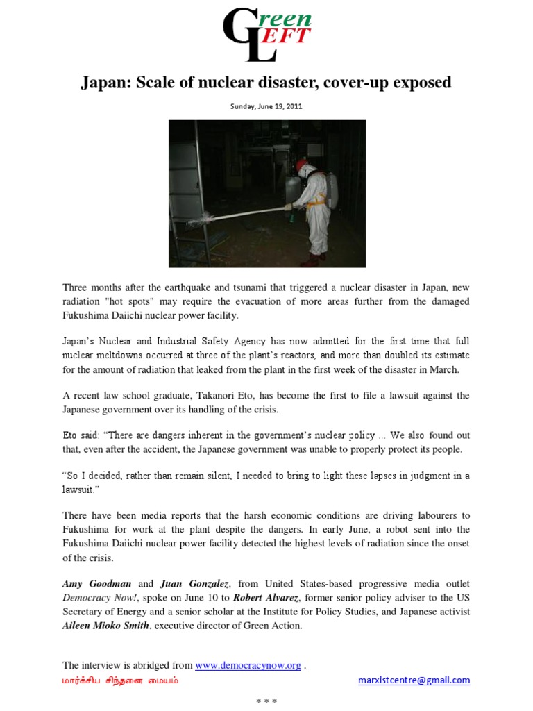 Japan Disaster | PDF | Fukushima Daiichi Nuclear Disaster | Timeline Of ...