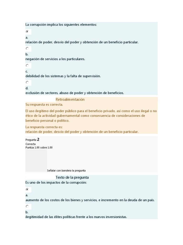 Elementos Combatir El Cohecho Pdf