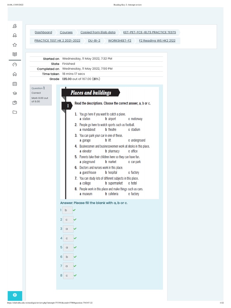 Foundation 2 Reading WS HK2 2122 | PDF